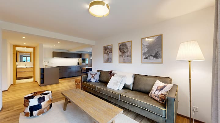 Charmante Wohnung Im Erdgeschoss Mit Eigerblick - Grindelwald