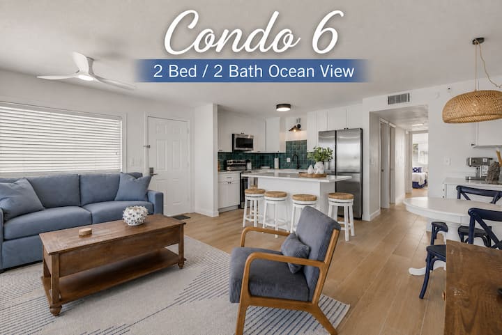Oceanview Getaway | 2/2 Condo Steps From The Sand! - New Smyrna Beach, FL