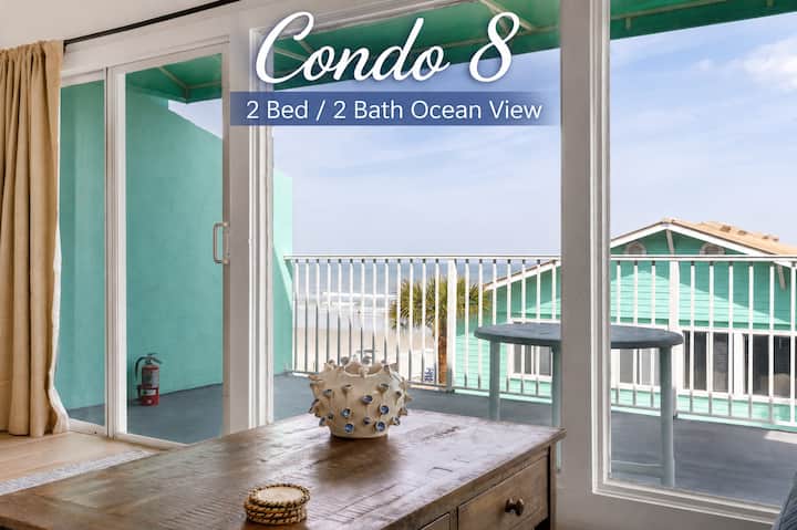 2/2 Oceanview Retreat With Full Kitchen & Balcony - New Smyrna Beach, FL
