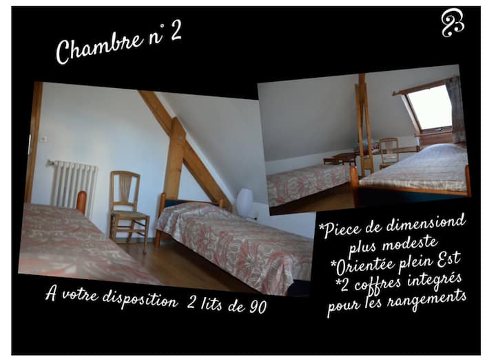 Chambre Duo Tranquille –Vue Sur La Combe De Savoie - Chambéry