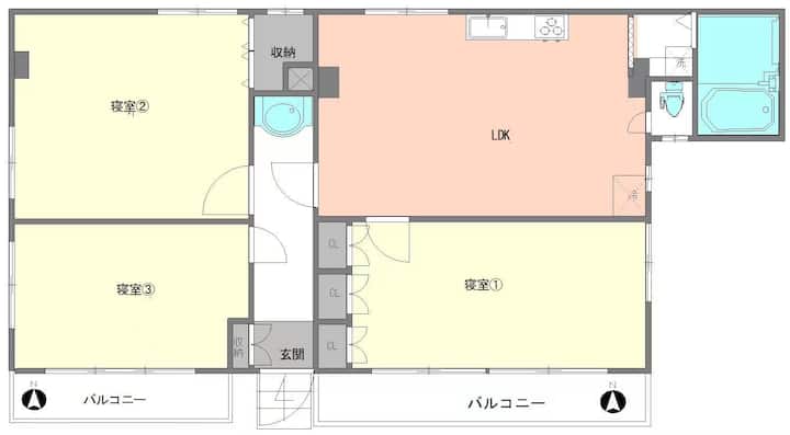 Wznet池袋 高松，駅4分 3居室可住9人ts0376 - Ikebukuro