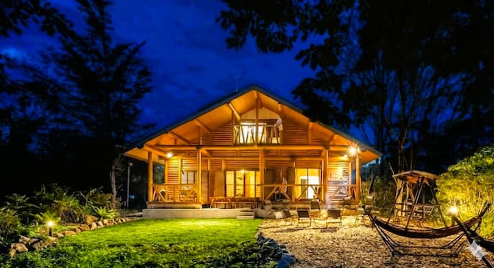 【1日1組限定】星空と焚き火リゾート貸切ヴィラ｜雨天okのbbq｜最大10名｜日光東照宮車20分 - 가누마시