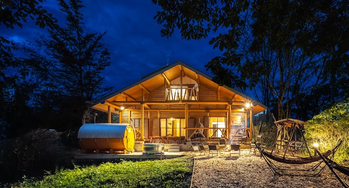 New Open!日光リゾート貸切ヴィラ【世界遺産/東照宮20分】最大10名/冬サウナ/雨でもbbq - Kanuma