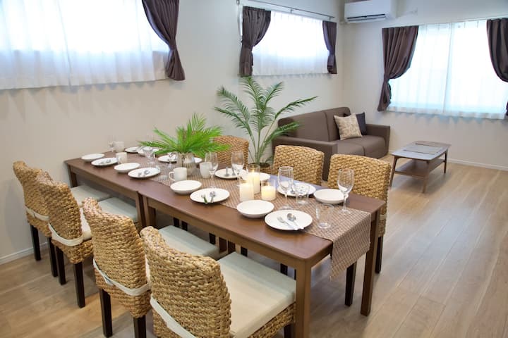 Entire 1f｜15min Airport｜10 Ppl｜parking｜3br｜za300 - Naha