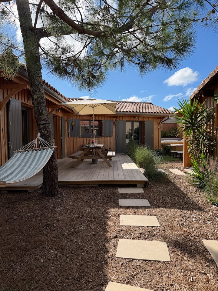 Refuge De La Plage Amara- Bois, Océan & éLégance - Biscarrosse