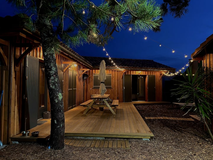 La Maison De La Plage Amara- Bois,océan & éLégance - Biscarrosse