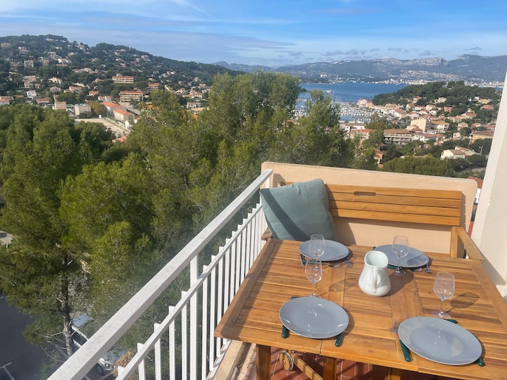 Appartement Vue Mer, Piscine, Tennis, Accès Plage - Toulon