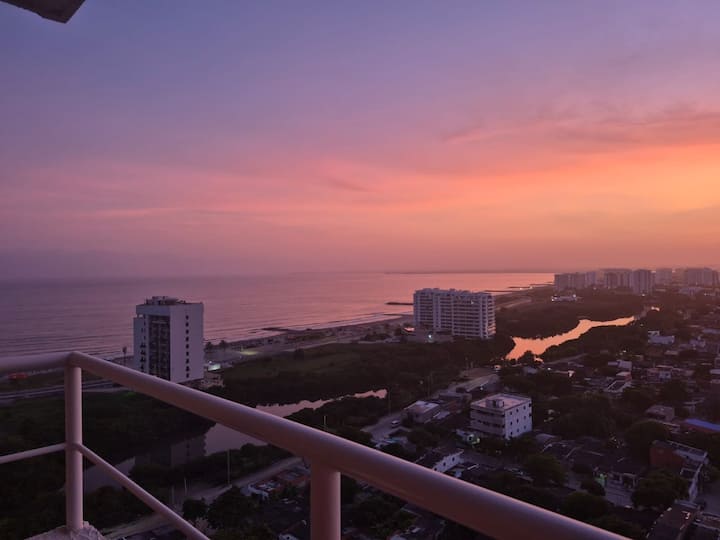 Apartamento En Cartagena Con Vista Al Mar Piso 22 - Cartagena, Colombia