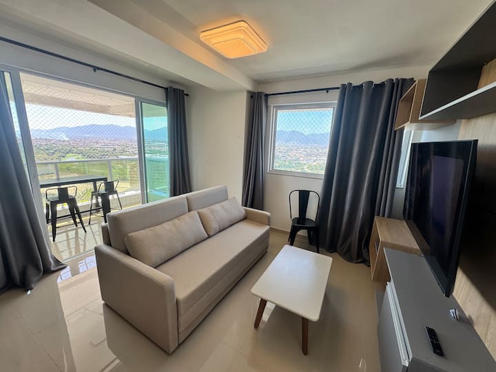 Incrível Cobertura Para Família Com 2 Quartos E Ar - State of Ceará