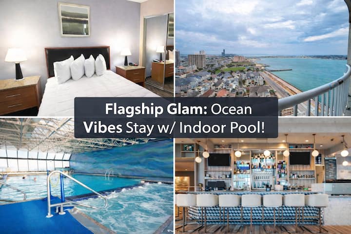 Flagship Glam: Ocean Vibes Stay W/ Indoor Pool! - Atlantic City