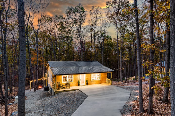 *New* Log Cabin | Hot Tub, Cold Plunge, Game Room - Stanley, VA