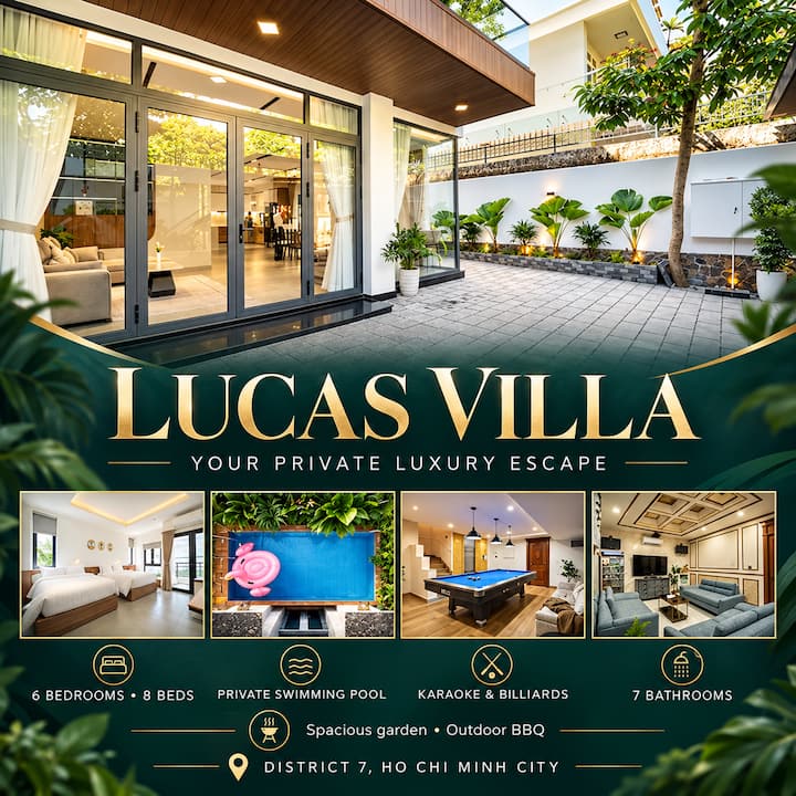 Lucas Villavilla Standard 5 Stars, Pool, Karaoke & Bbq - Ho Chi Minh