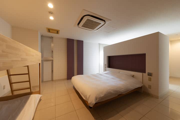 Huntelia Matsuyamaで贅沢ステイ｜ネストルームで4名ok・電停徒歩5分 - Matsuyama