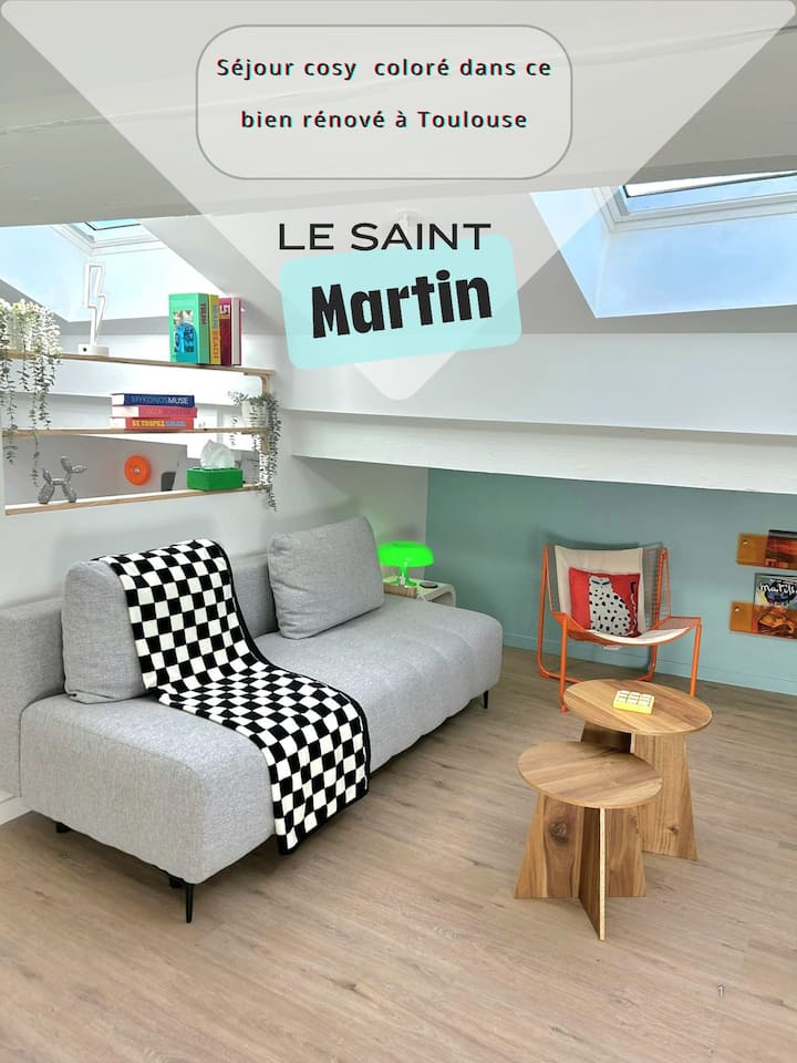 Le Stmartin Proche Meett 7min -Aéroport-climatisé - Colomiers