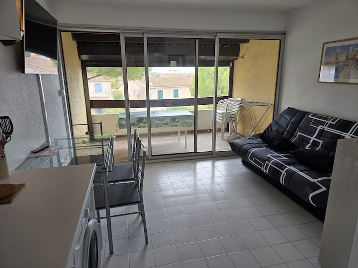 Cap D’agde - T2 Lumineux Avec Piscine & Tennis - Marseillan