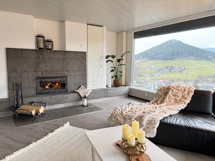 Luxus Panorama Suite + Kamin & Terrasse, Top Lage - Freudenstadt