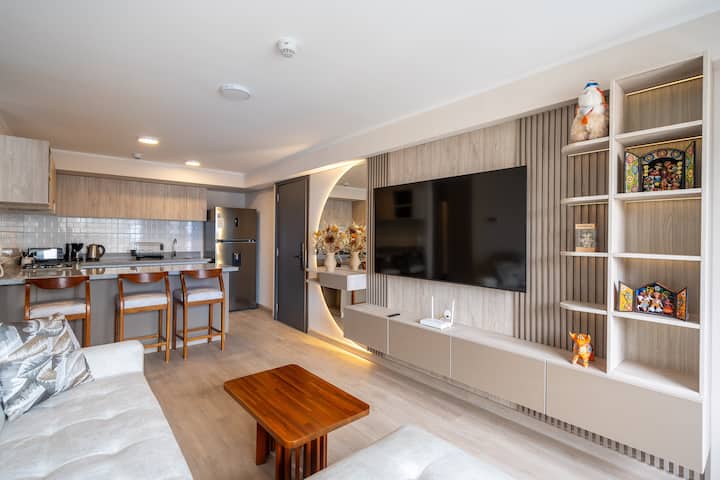 1br King Bed Miraflores Infinity Pool Ac Coworking - Peru