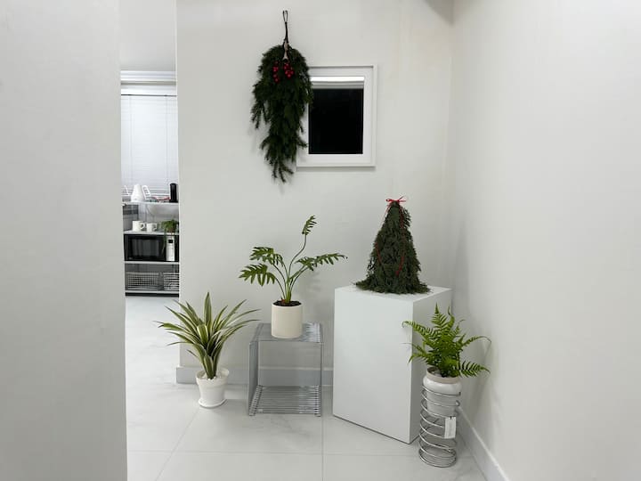 New오픈[nue Haus] 감성숙소/반월당 도보3분/스탠드tv/무료주차/침대2 - Daegu