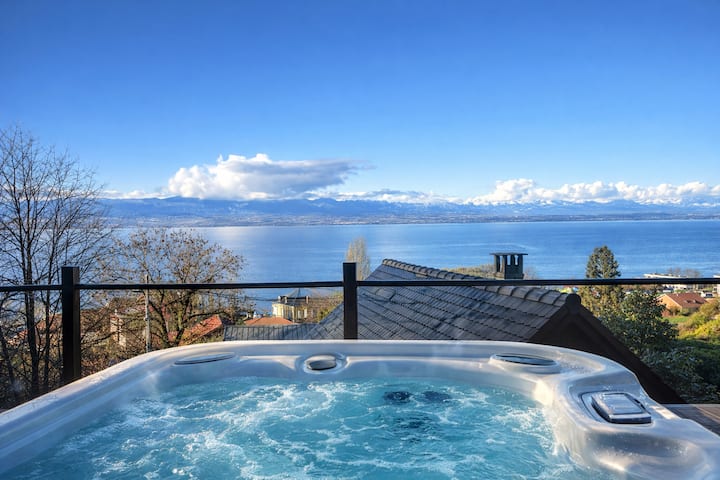 Petit Cocon Vue Lac Avec Jacuzzi - Thonon-les-Bains