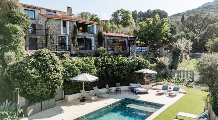 Mas En Pierre Avec Piscine, Vue Panoramique - Argelès-sur-Mer