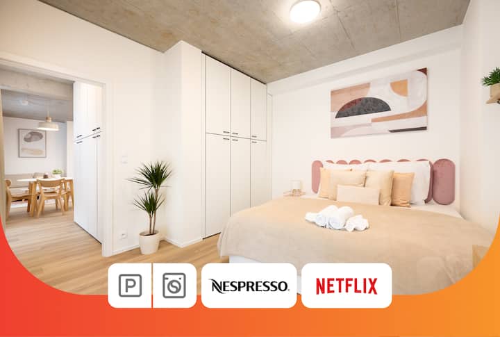 Deluxe Apartment | Kávovar | Netflix | Terrace - 브르노