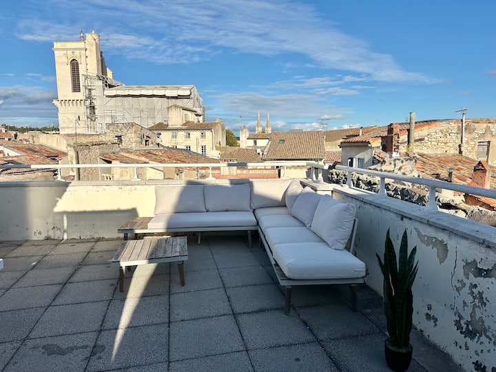 Appartement Centre Ville Avec Terrasse Privative - Musée des Beaux-Arts de Nîmes