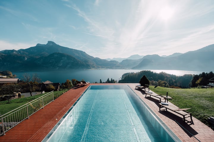 Apartment With Balcony And Lake View And Pool - Wolfgangsee