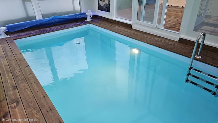 Maison De Campagne Bois, Piscine Chauffée Couverte - Hesdin