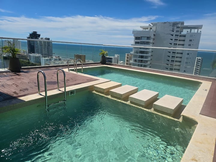 Apartamento Familiar Sunset 47 Playa Céntrico - Cartagena