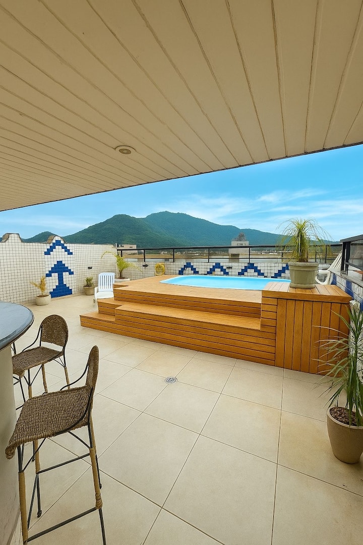 Cobertura Piscina Privada Churrasqueira Vista Mar - Brésil