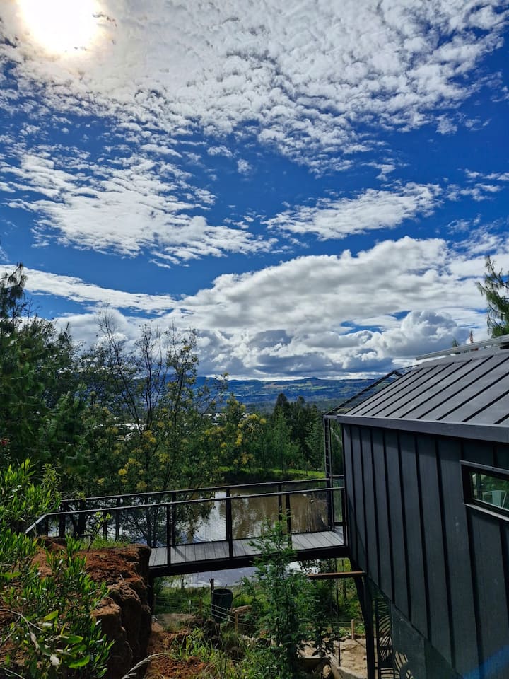 Glamping Romántico De Lujo Con Vistas Y Fogata - Nemocón