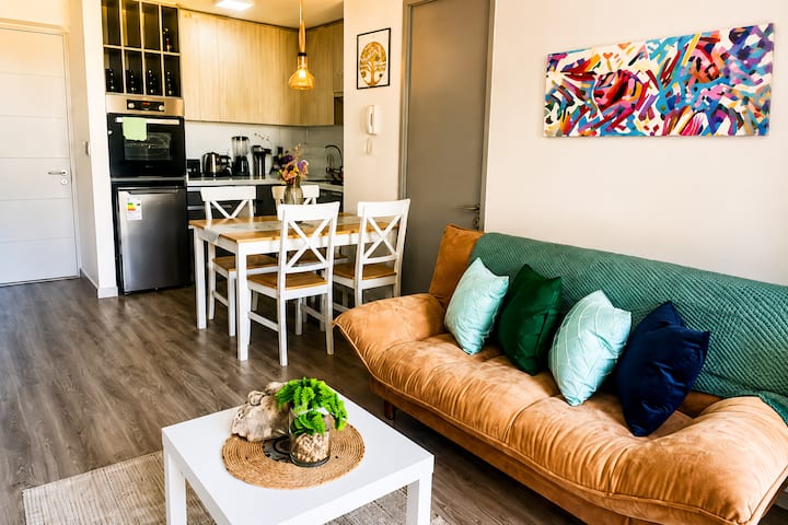 2d/2b Santa Isabel | Metro + Parking + Ac / 5 People - Chile