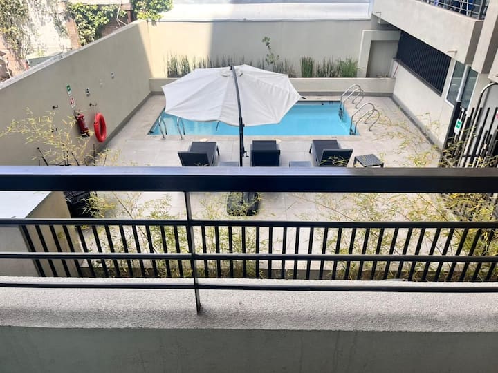 Cercano Barrio Italia Y Metro 5 Pax, Ac Y Parking - Santiago, Chile