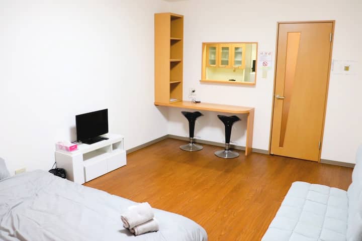 Cozy 36㎡ Apt Near Nagai Park｜bath&toilet｜3pax｜101 - Matsubara