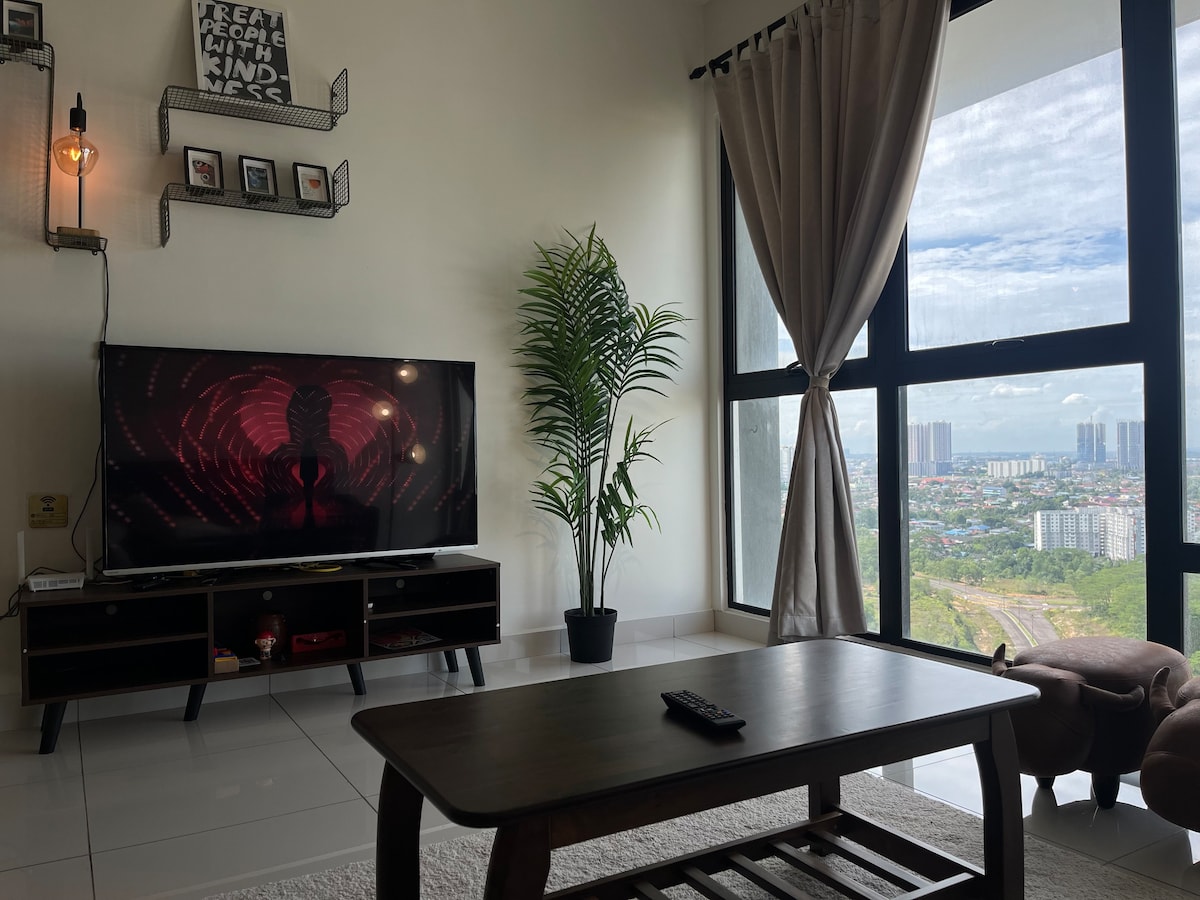 【Southkey Mosaic】MidValley/Mahjong/Piscine (3BR2B)10px - Airbnb