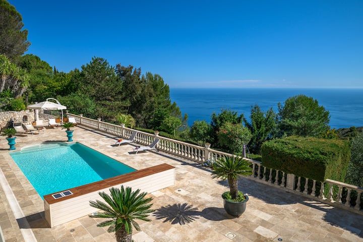 Villa Vue Mer Sur La Côte D'azur - Èze