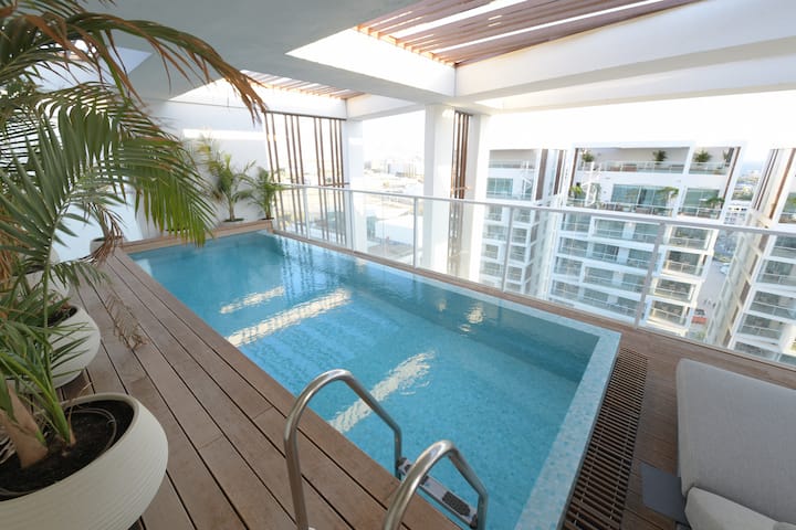 Ah 4 Bedroom Penthouse With Private Pool - Eilat