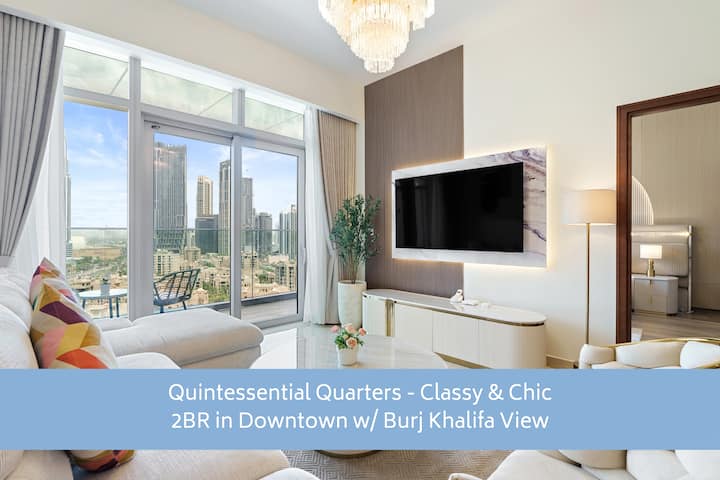 Classy & Chic 2br In Downtown W/ Burj Khalifa View - Dubai