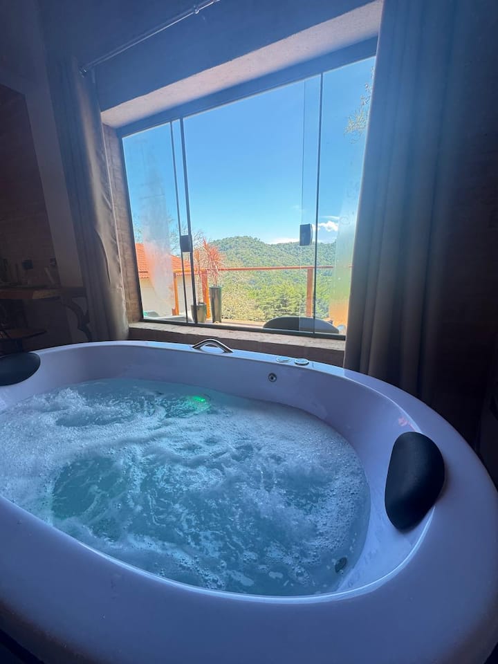 Chalé Refúgio Do Deck | Jacuzzi E Lareira - Santo Antônio do Pinhal