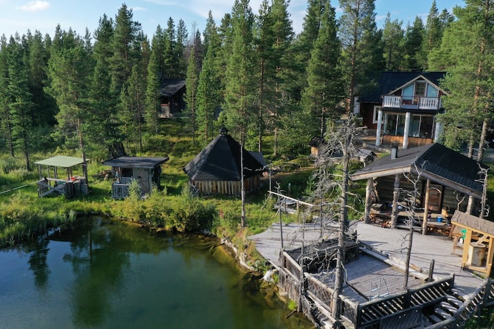 Viihtyisä Hirsitalo Keskellä Lapin Luontoa - Enontekiö