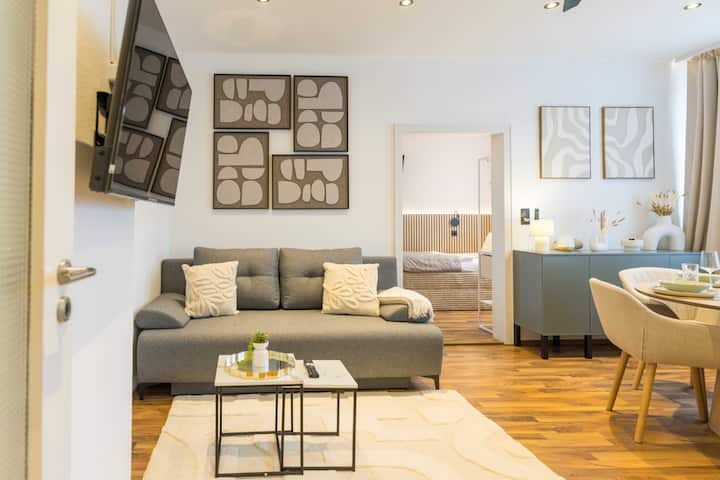 Flowapartment Hof, Ir-sauna, 24h Checkin, Parkpl. - Hof