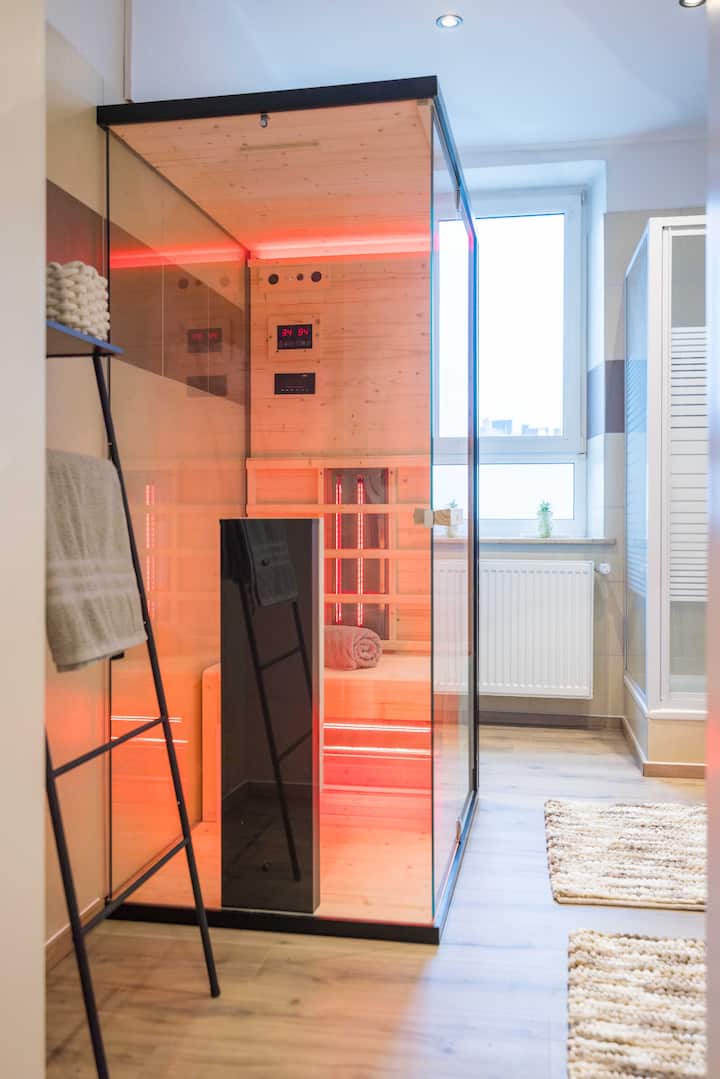 Flowapartment Hof, Ir-sauna, 24h Checkin, Parkpl. - Hof