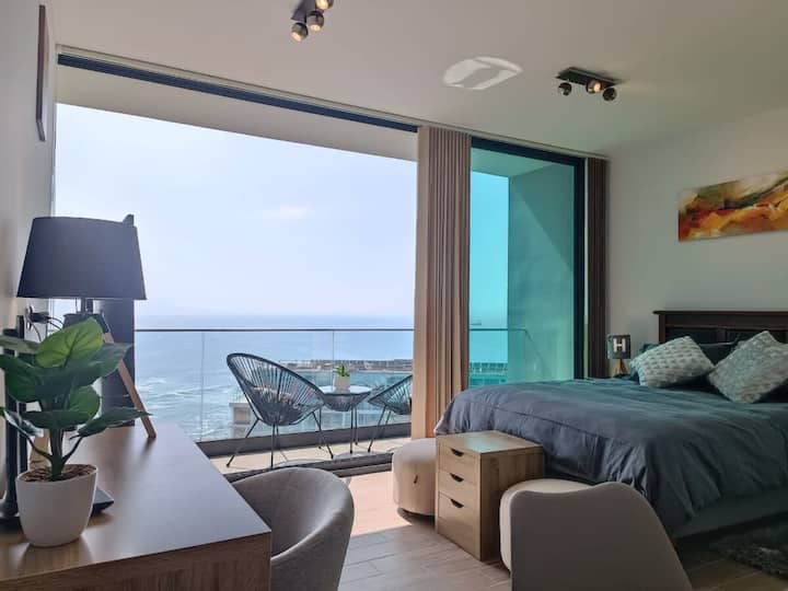 Departamento Estudio Con Hermosa Vista Al Mar - Antofagasta, Chile