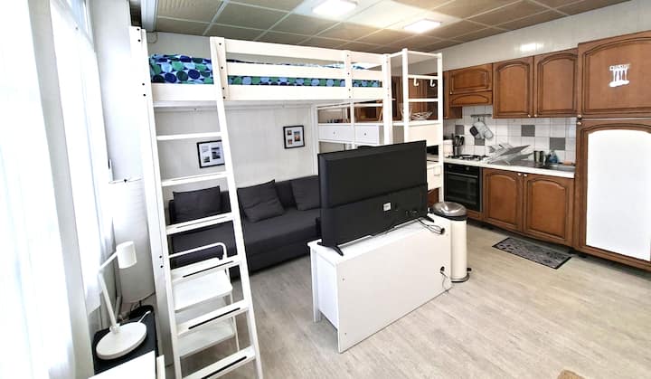 Studio Cosy Berck-plage En Rdc & Mer à 300 Mètres - Plage de Berck