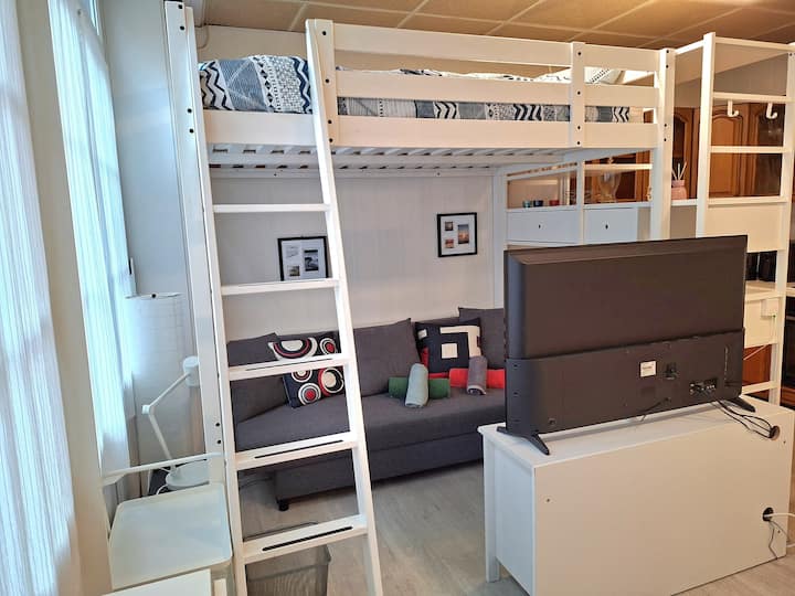 Studio Cozy Coeur De Berck, Plage à 300 Mètres - Berck