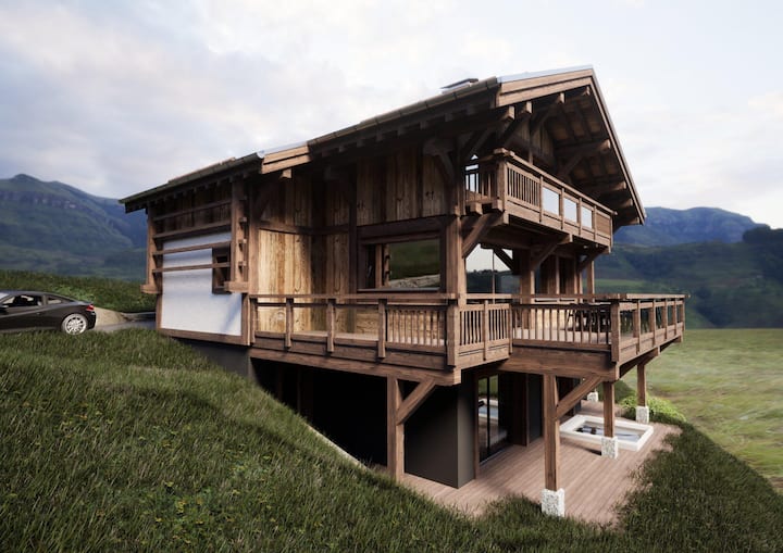 Chalet Sorelle : Spa, Piscine Intérieure, Vue Lac - Gérardmer