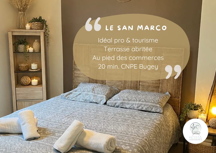 Le San Marco_ Centre Ville Avec Terrasse - Lagnieu