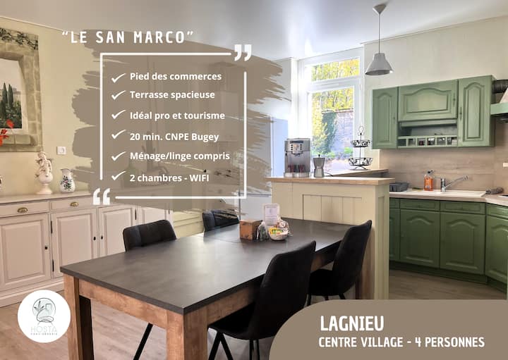 Le San Marco_ Centre Ville Avec Terrasse - Lagnieu
