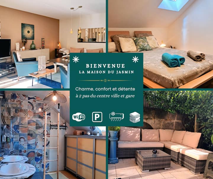 La Maison Du Jasmin - Charme, Confort Et Détente - Brive-la-Gaillarde