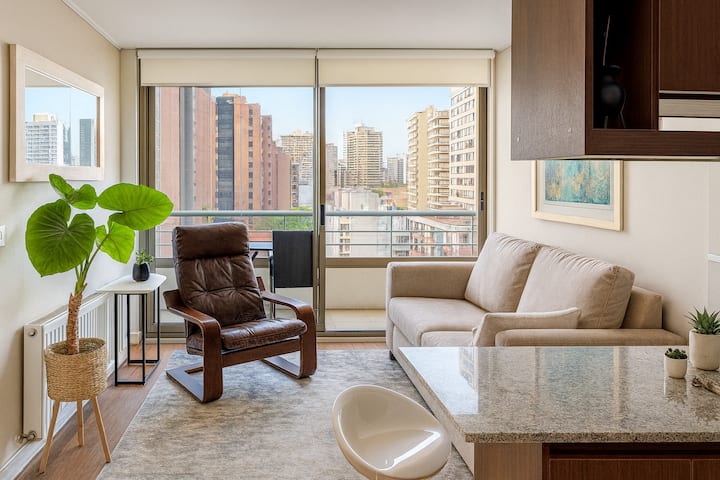 Depto. En El Corazón De Viña-piscina Climatizada- - Viña del Mar